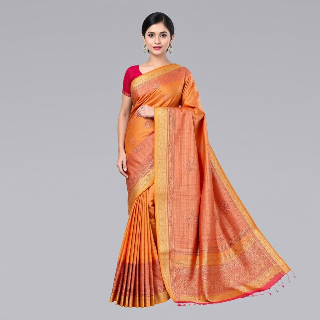 Charming Chanderi Silk Saree 3 – Zartari